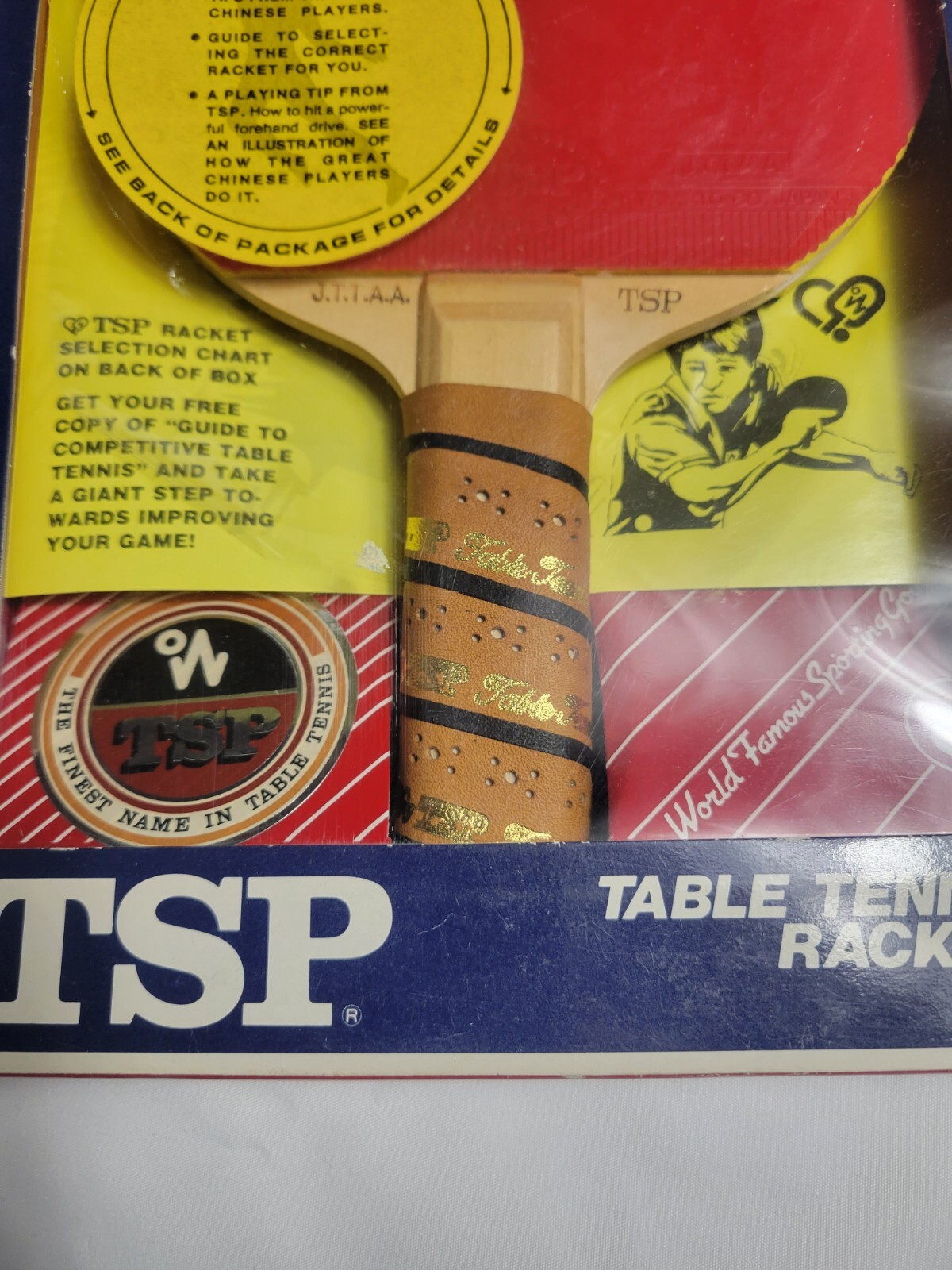Vintage TSP Trade Mark ping pong paddle table tennis racket Yamato Co. Japan | eBay