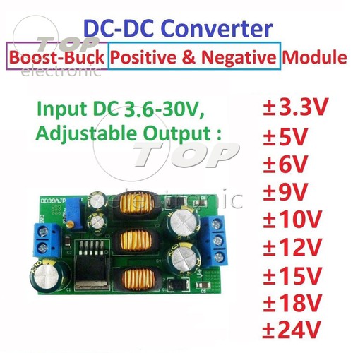 ±5V 6V 9V 10V 12V 15V 24V Positive & Negative DC-DC Boost-Buck ...