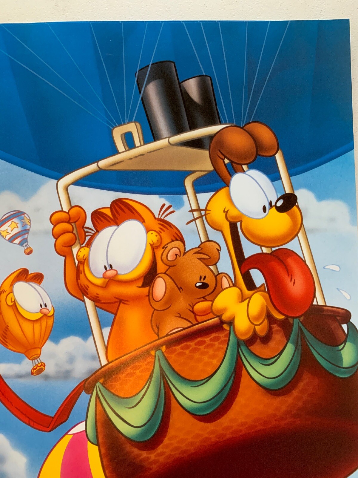 Garfield And Odie In A Hot Air Balloon Poster New | eBay