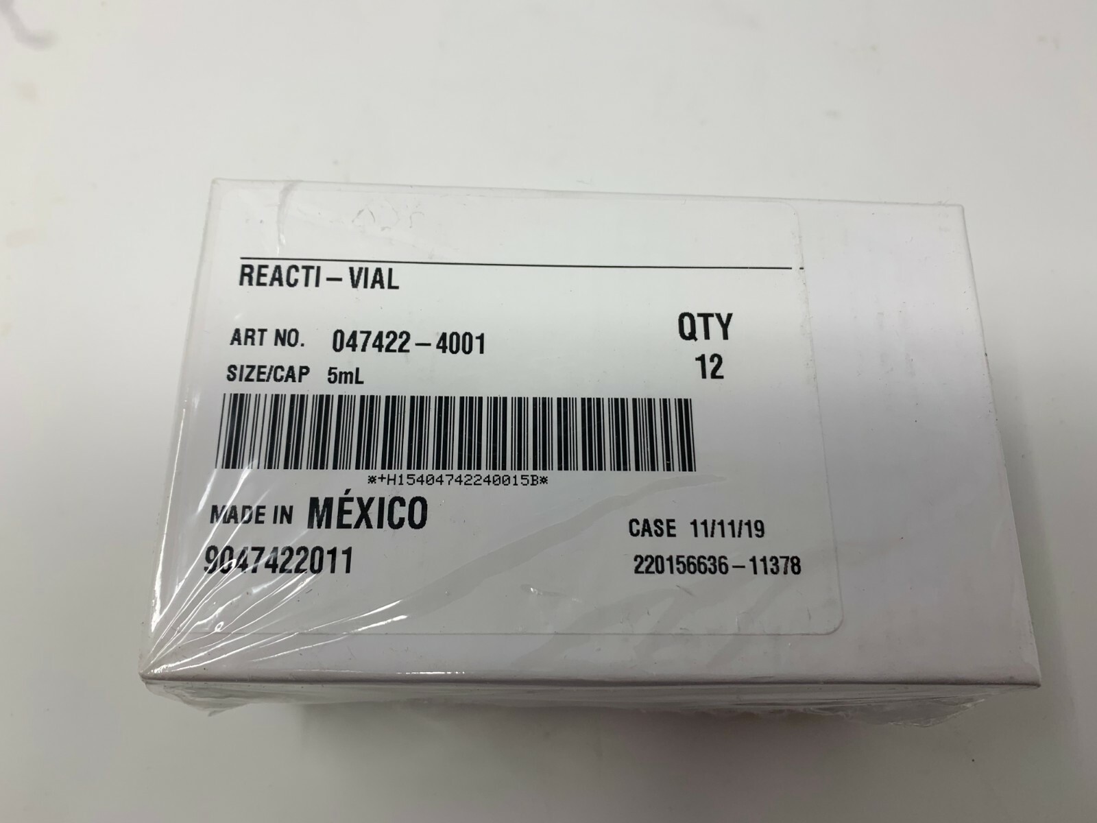 NEW Sealed Pack of 12 Thermo Fisher Reacti-Vial 5 mL Clear TS-13223 | eBay