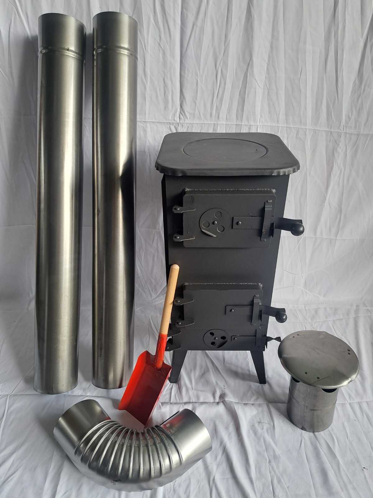 LOG WOOD BURNER STOVE FLUE SYSTEM PIPES SET 6.5KW GARAGE SHED WORKSHOP ...