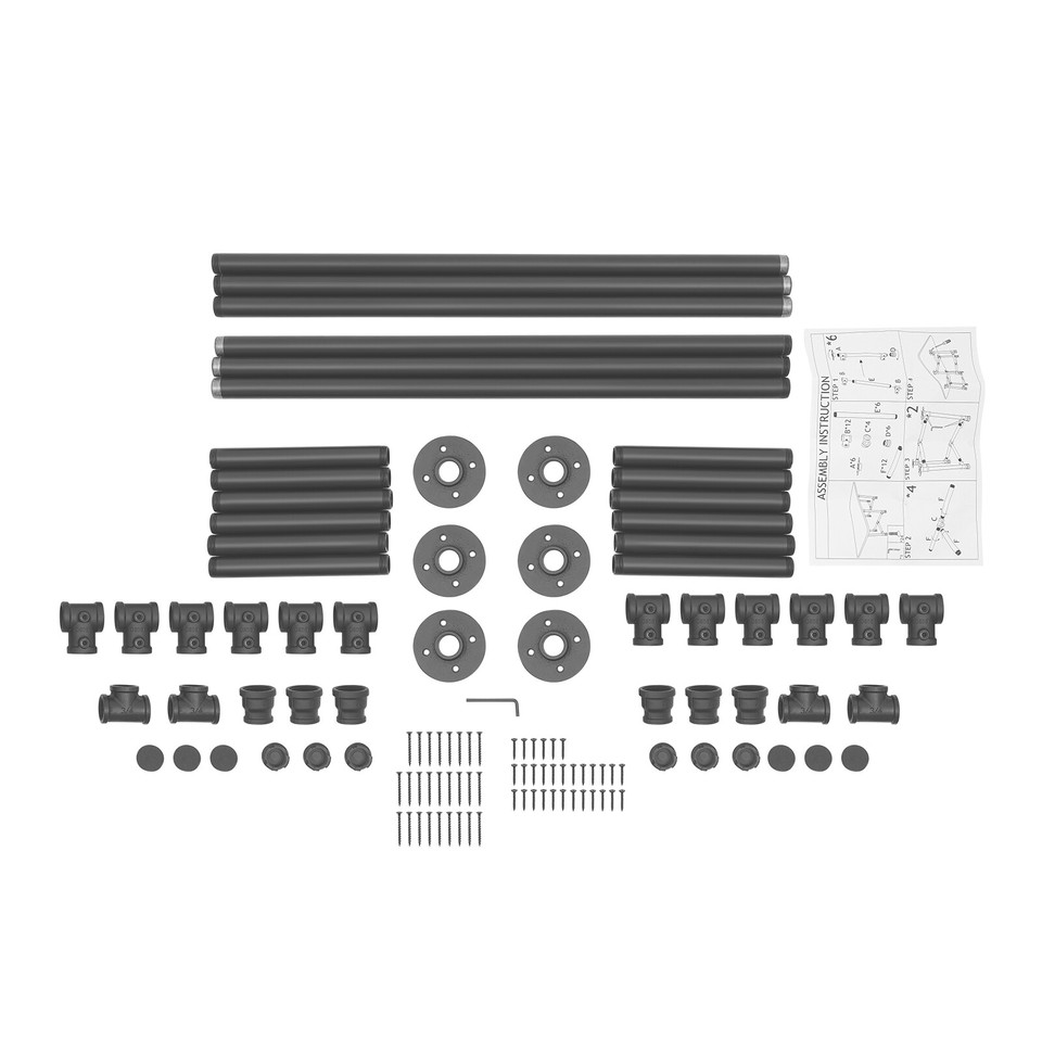 Table Legs Set of 2 Metal Desk Leg 28-Inch Dining Table Legs Industrial ...