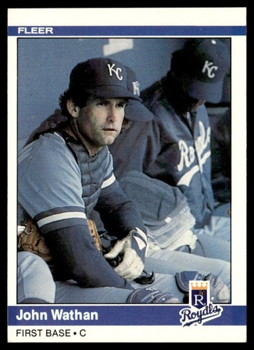 1984 Fleer Baseball John Wathan 362 Kansas City Royals | eBay