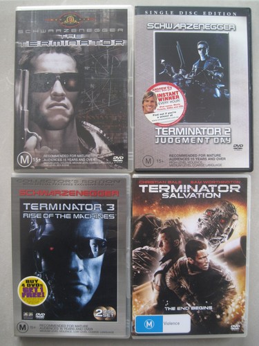 The Terminator 1, 2, 3 & Salvation - 4 Movie Collection (4x DVD Box ...