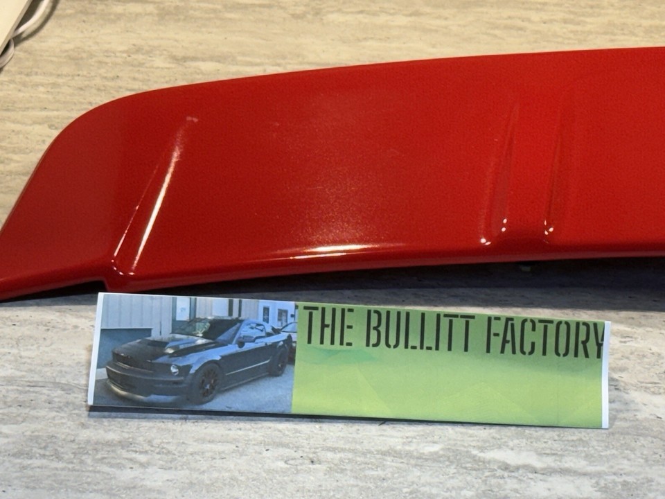 2005-2009 Mustang GT OEM D3 Red SVT Shelby GT500 Rear Spoiler Wing Used ...