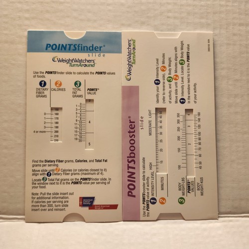 Weight Watchers WW TurnAround Points Finder Booster Slide Slider ...