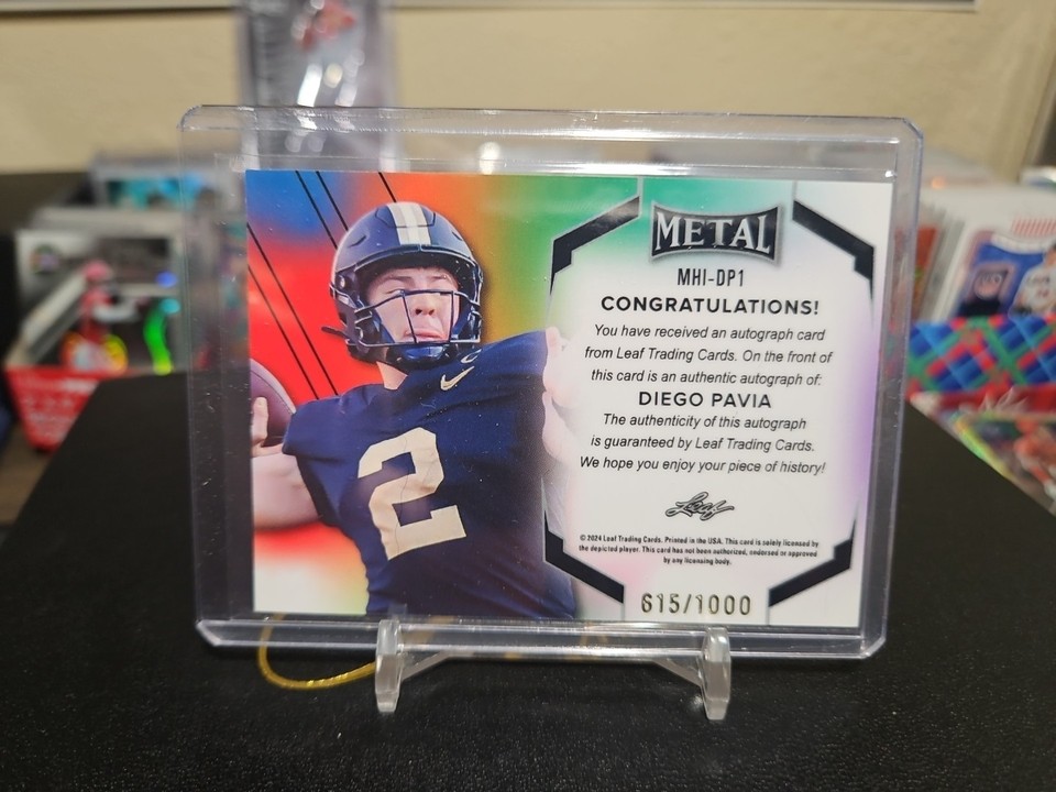 2025 Leaf Metal DIEGO PAVIA Auto On-Card Inscriptions "Vandy We Turnt ...