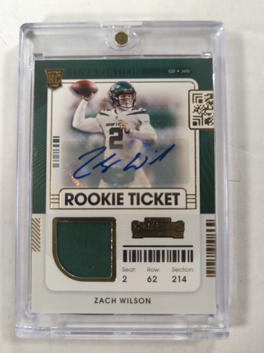 Zach Wilson 2021 CONTENDERS GOLD RPA ROOKIE PATCH AUTOGRAPH - SP | eBay
