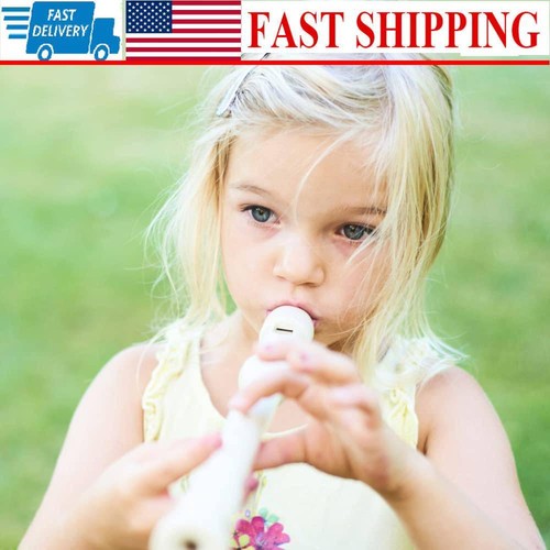 8 Holes High Pitch Soprano Recorder Flute ABS Instruments Reed Pipe ...