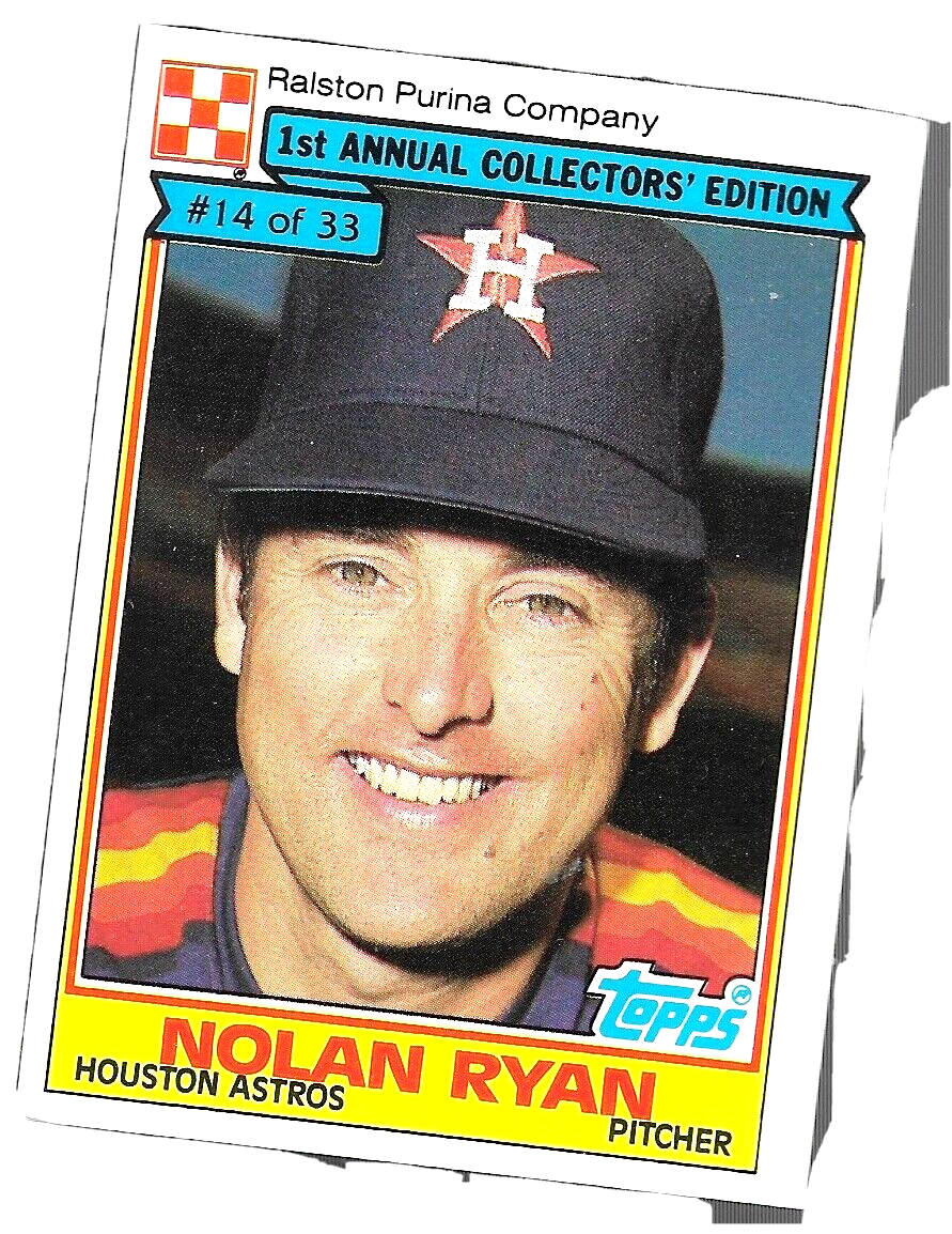 1984 Ralston Purina Nolan Ryan 14 Of 33 Houston Astros Baseball Card | eBay