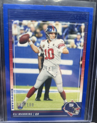 2024 Score Eli Manning Showcase card-serial #'d 21/100-Blue-Free ...