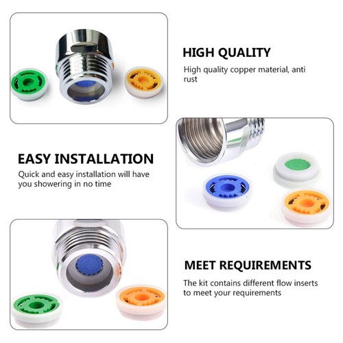 4 Pcs Shower Restrictor Flow Connector Limiters Restrictors Water Saver ...