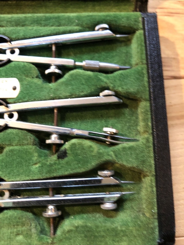 Vintage K+E Mercury Drafting Engineering Compass Set Lot Keuffel ...