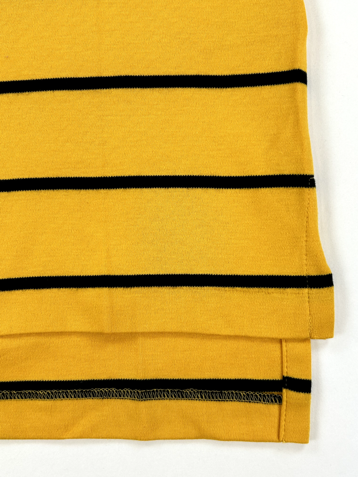 Polo Ralph Lauren Soft Touch Border Polo Shirt - Gold w/ Black - Size ...