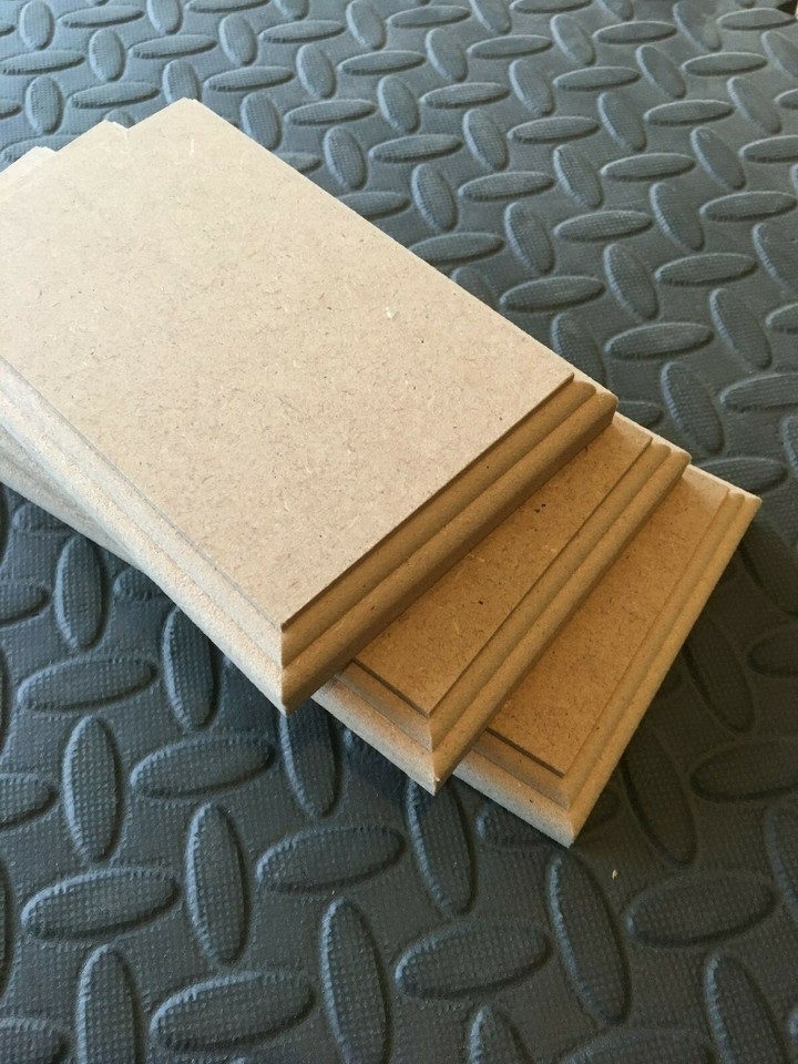 WOODEN PLAQUES Rectangles 18mm MDF blank signs plinths stands Top ...