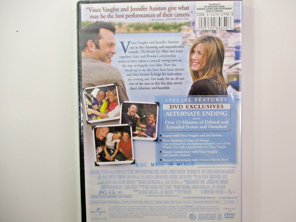 The Break-Up [DVD, 2006, Widescreen] Brand New/Sealed | eBay