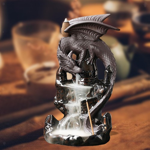 Backflow Incense Burner Dragon Waterfall Incense Burner for Home ...