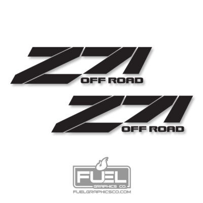 Z71 Off Road Logo Chevy Truck 4x4 Silverado Vinyl Decal 2 Pack - 12.75 ...