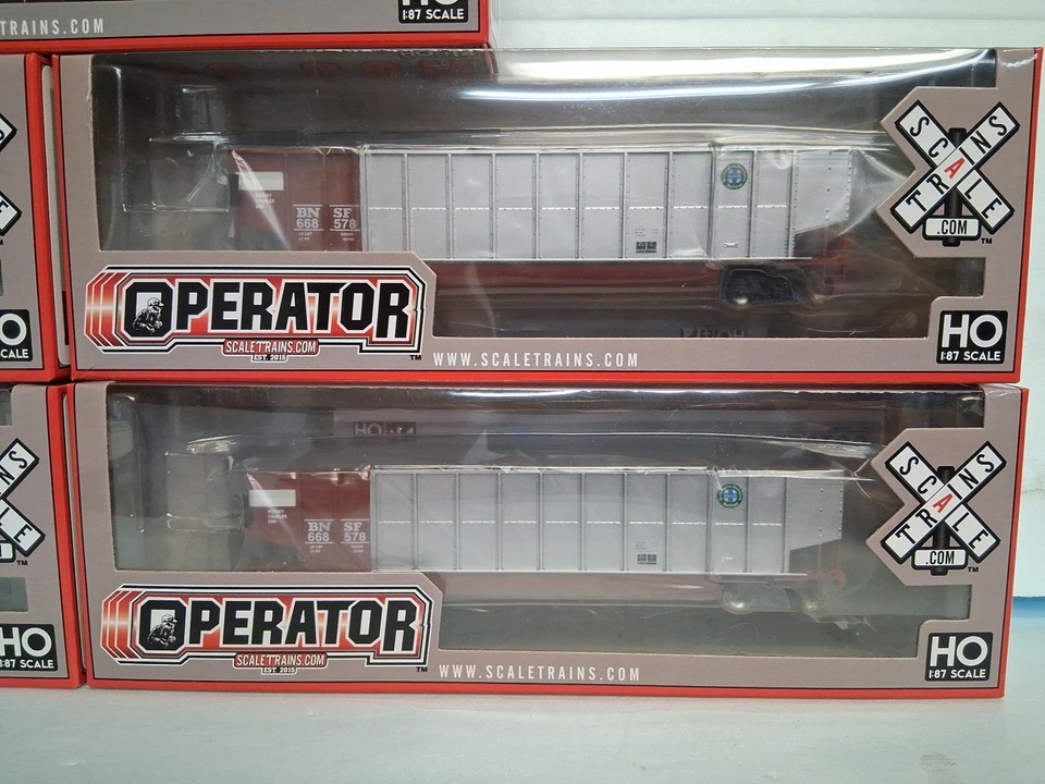 HO Scale Bethgon Coalporters 5 Brown/Silver BNSF Scaletrains.com ...