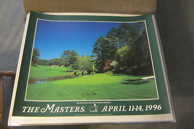 Nick Faldo HAND SIGNED 1993 Masters Poster Champion | eBay