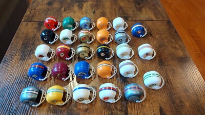 Lot of 28 Vintage 1960-70s NFL/AFL Mini Gumball Football Helmets VG ...