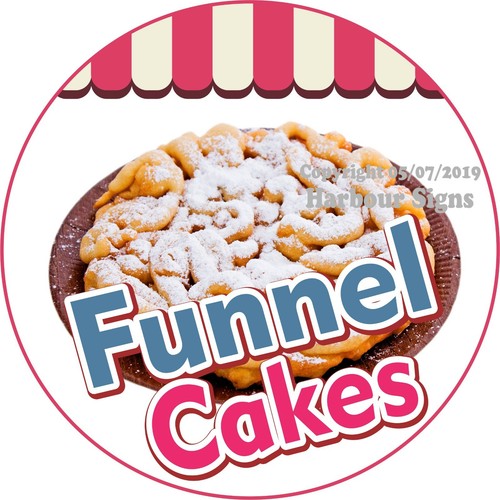 Funnel Cakes Decal Choose Your Size Concession Food Truck Vinyl