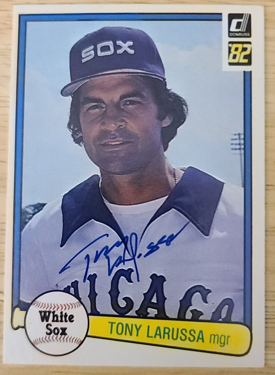 1982 DONRUSS #319 SIGNED TONY LARUSSA CHICAGO WHITE SOX | eBay