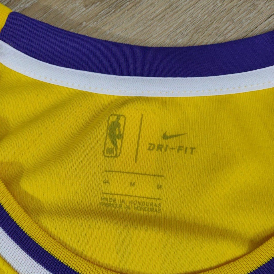 NWT Lebron James Lakers Nike Authentic Icon size 44 jersey mens gold ...
