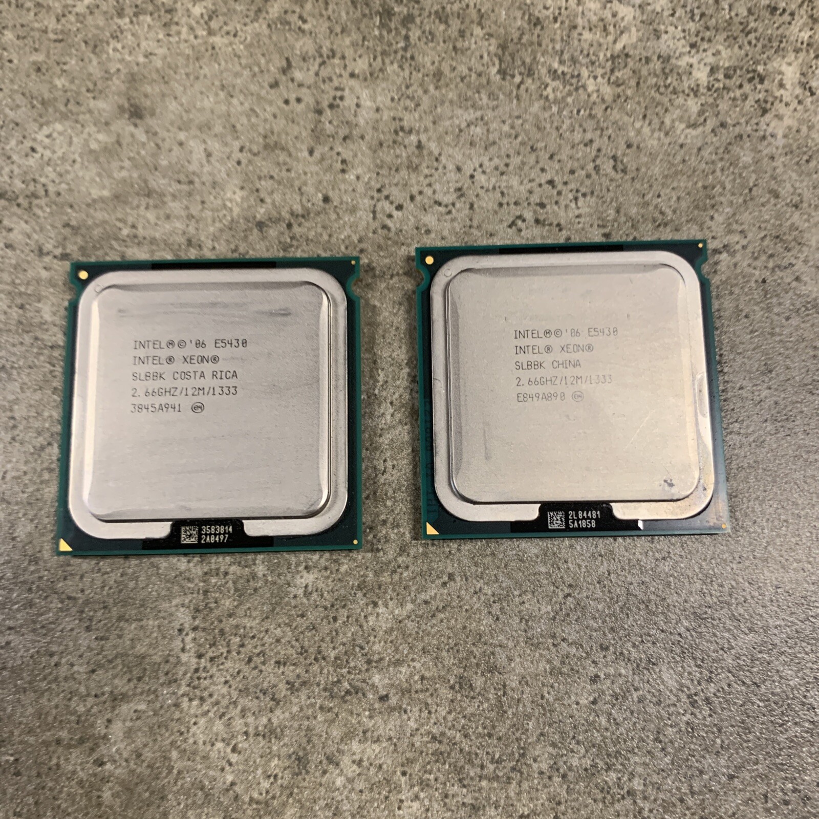 Lot of 2 Used SLBBK Intel Xeon E5430 12M 2.66GHz Quad Core Processor | eBay