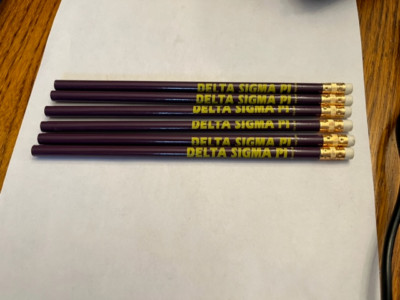 Set of 6 Delta Sigma Pi Pencils NEW, LICENSED, RETRO | eBay