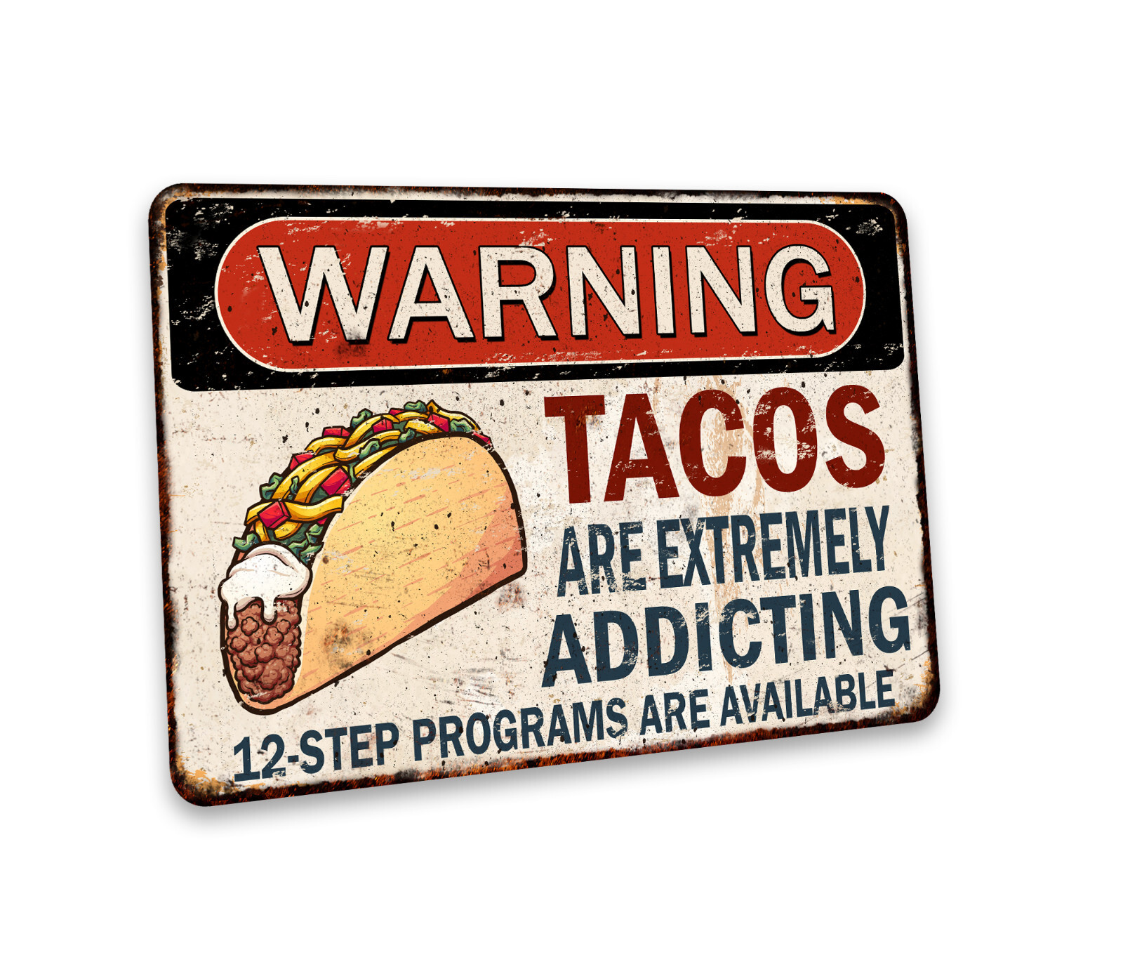 Warning Tacos Are Addicting Sign Mexican Cafe Restaurant Decor Mex ...