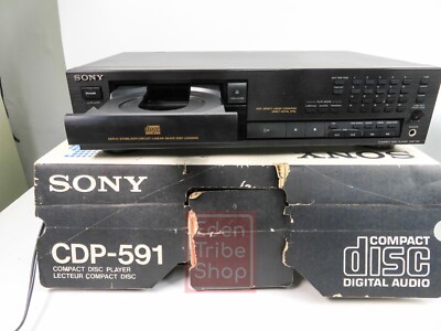 Sony CDP-591 CD Compact Disc Player Deck Vintage HiFi Black w/ Box | eBay