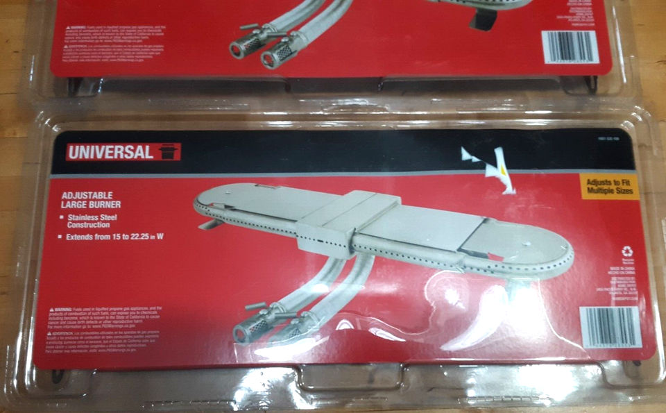 2 ea. BRAND NEW Universal Large Adjustable Oblong Tube Burner Md. #1001 ...