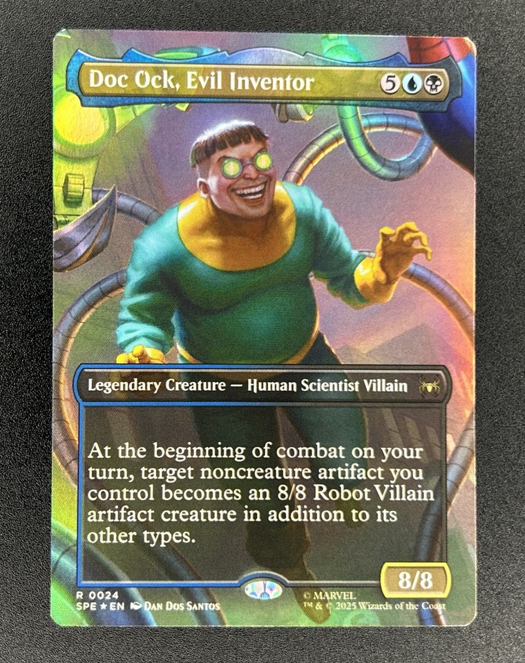 BOTH CARDS! Doc Ock Evil Inventor (Borderless) Spider-Man Eternal-Legal ...