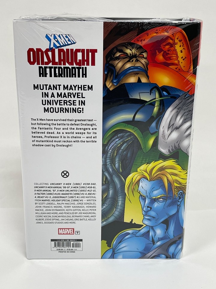 X-Men Onslaught Aftermath Omnibus ADAM KUBERT REGULAR COVER Marvel HC ...