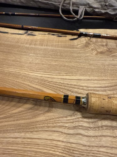 Vintage Bamboo Fly Fishing Rod Montague Flash 3 Piece With Ratty Sock ...