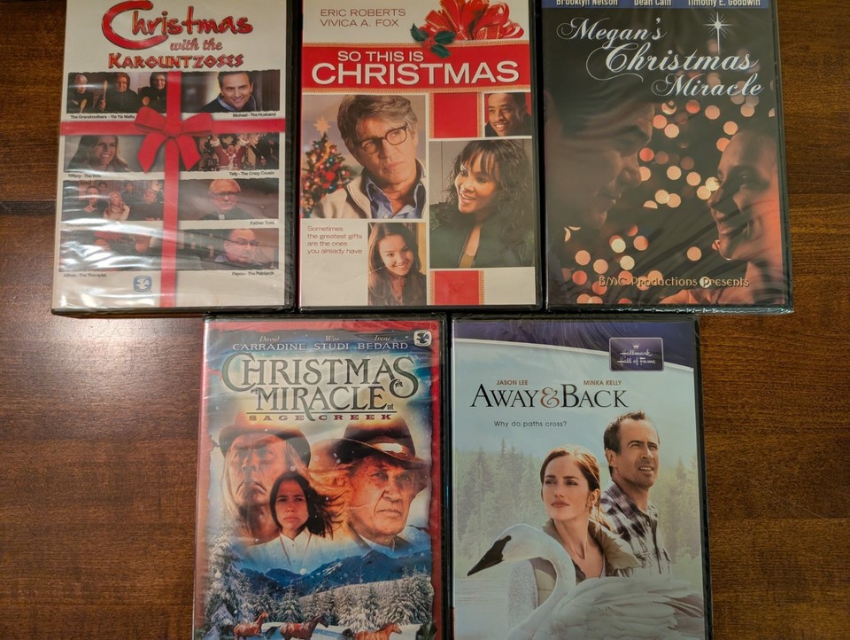 Christmas Movies DVDs lot of 5 Hallmark Hall of Fame Miracle and others ...