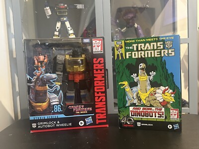 Transformers 86-Grimlock & Autobot Wheelie & Comic Book Grimlock BRAND ...