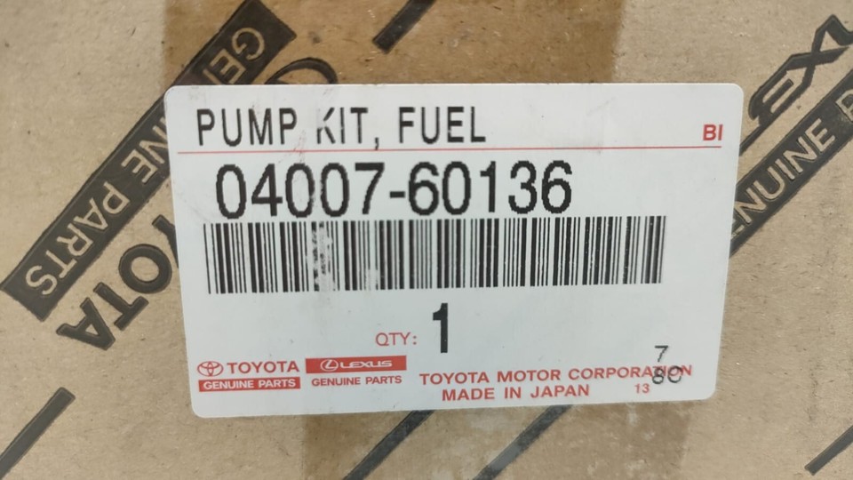 TOYOTA LEXUS FUEL PUMP KIT 04007-60136 GENUINE NEW | eBay