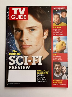 SMALLVILLE TOM WELLING * BATTLESTAR GALACTICA July 24-30 2006 TV GUIDE ...