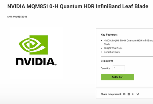 NVIDIA Mellanox MQM8510-H Quantum HDR InfiniBand Leaf Blade 40 QSFP56 ...
