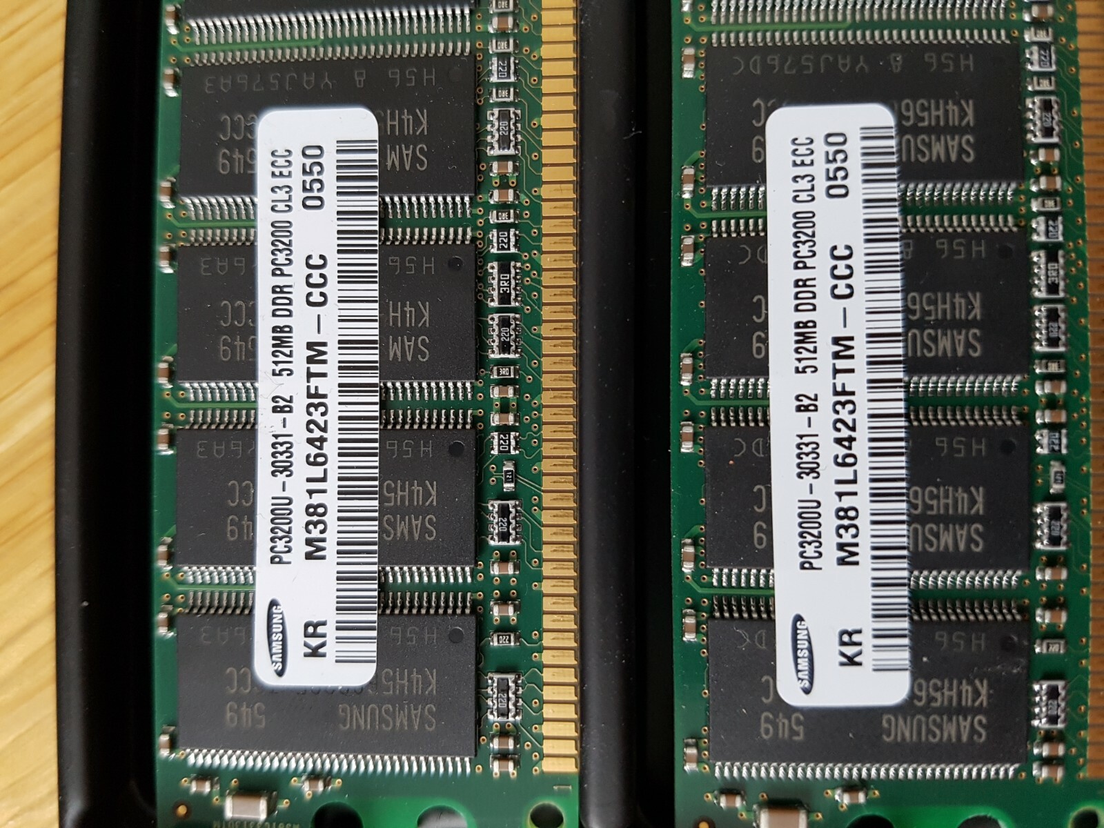 1GB (2x512MB) SAMSUNG PC3200U-30331-B2 512MB DDR PC3200 CL3 ECC | eBay