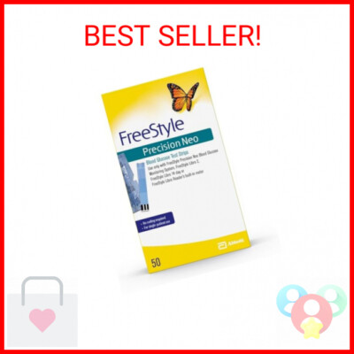 Freestyle Precision Neo Blood Glucose Test Strips, 50 Strips ...