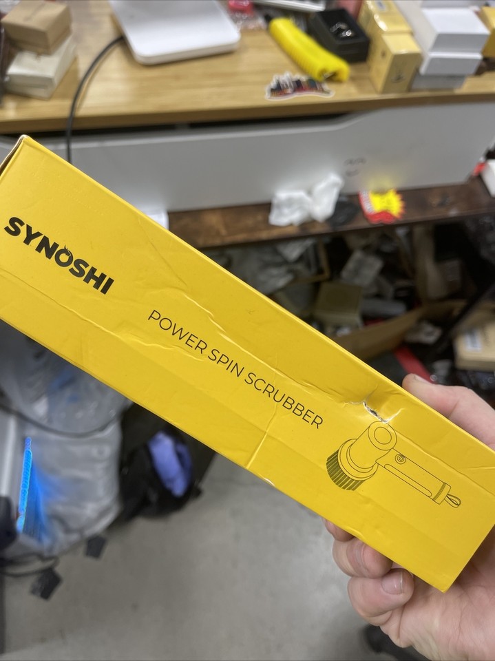 New! Synoshi Electric Spin Scrubber | 3 Cleaning Heads | Rechargeable ...