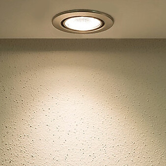 Brushed Chrome Surface IP44 Recessed LED COB Ceiling DownLight Spot ...