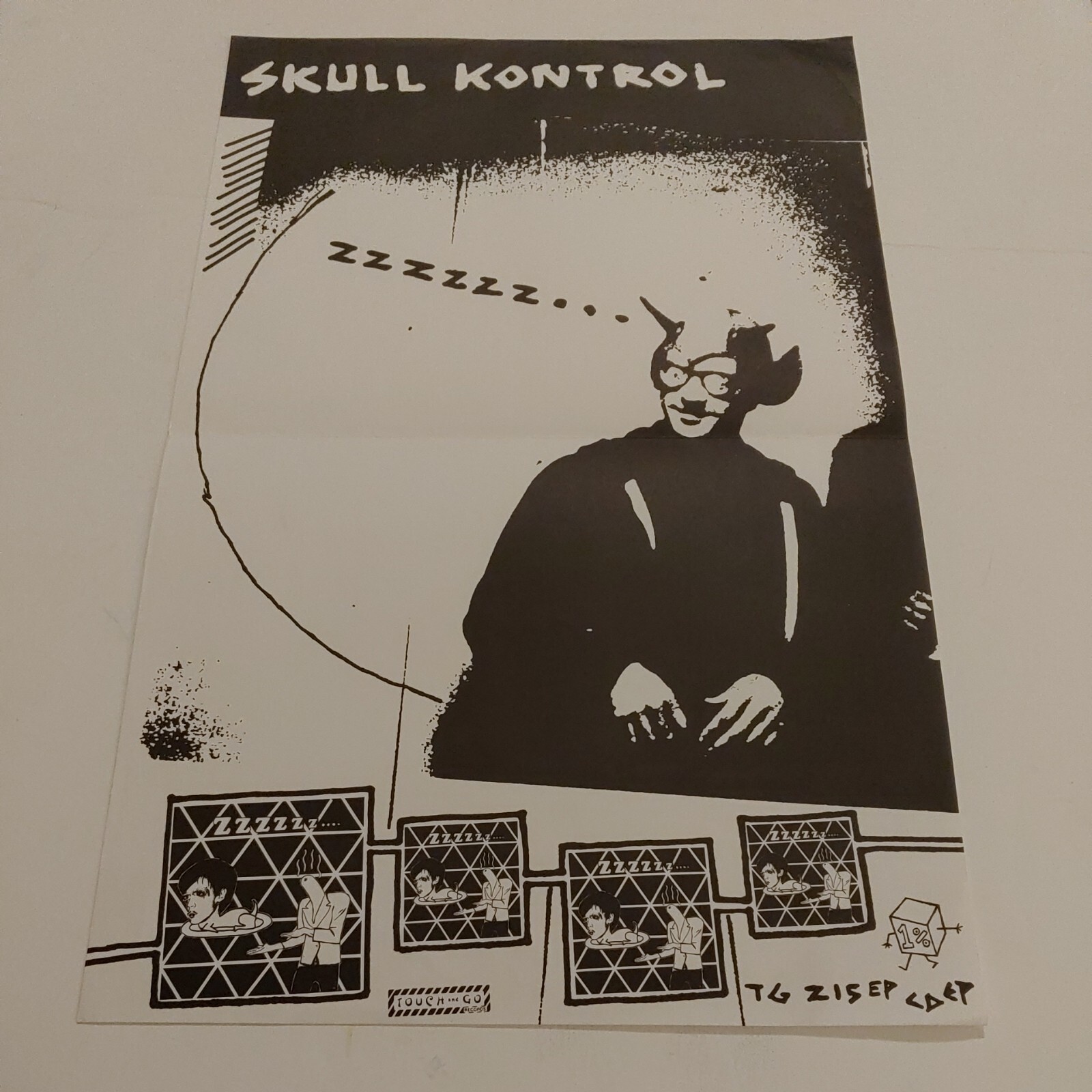 SKULL KONTROL POSTER 11"x 17" ZZZZZZ.... Touch and go Promo Folded | eBay