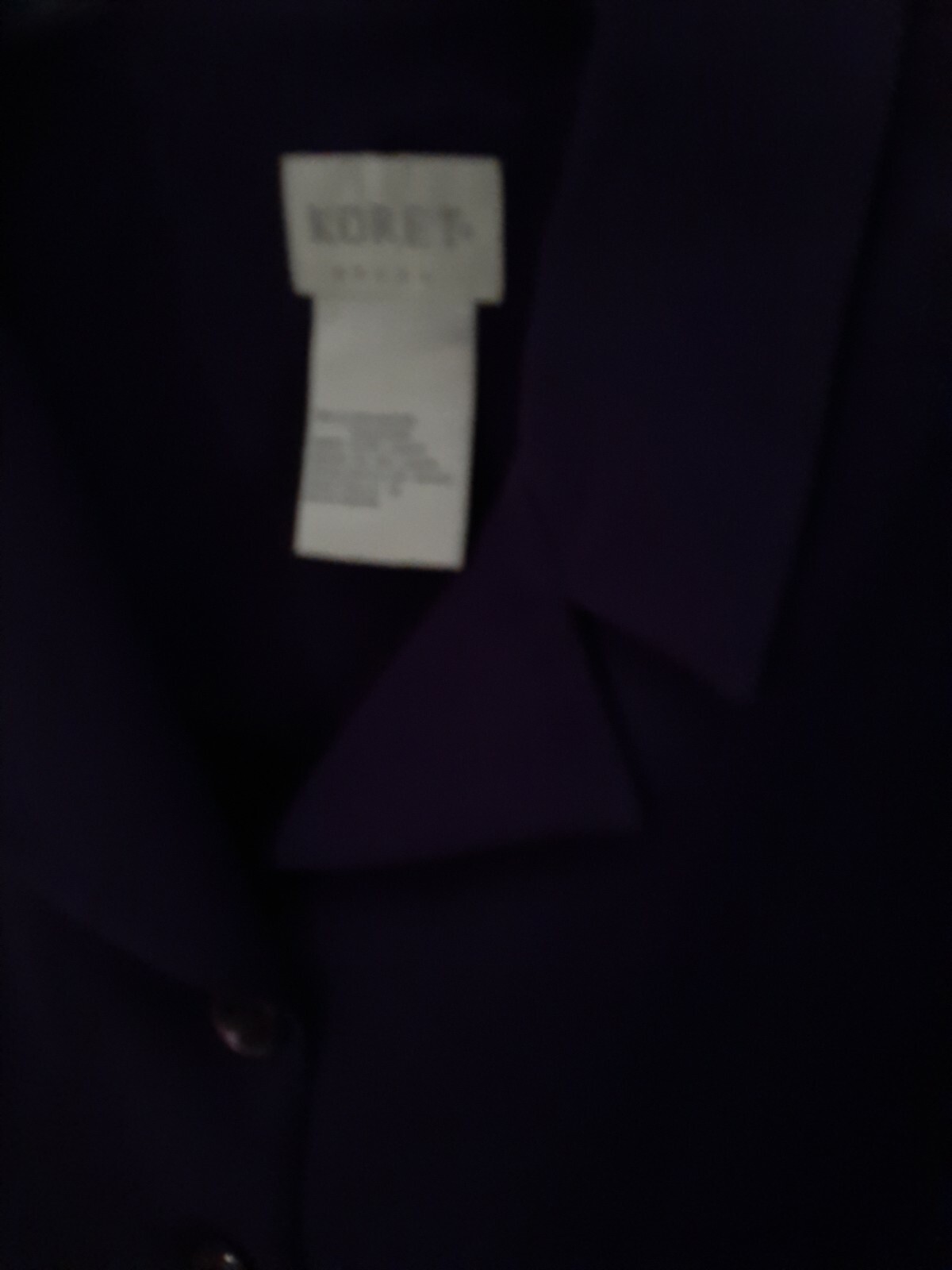 Koret Dress Blazer Jacket Womens Size 12 Bottom Sleeves Ruffles Purple ...