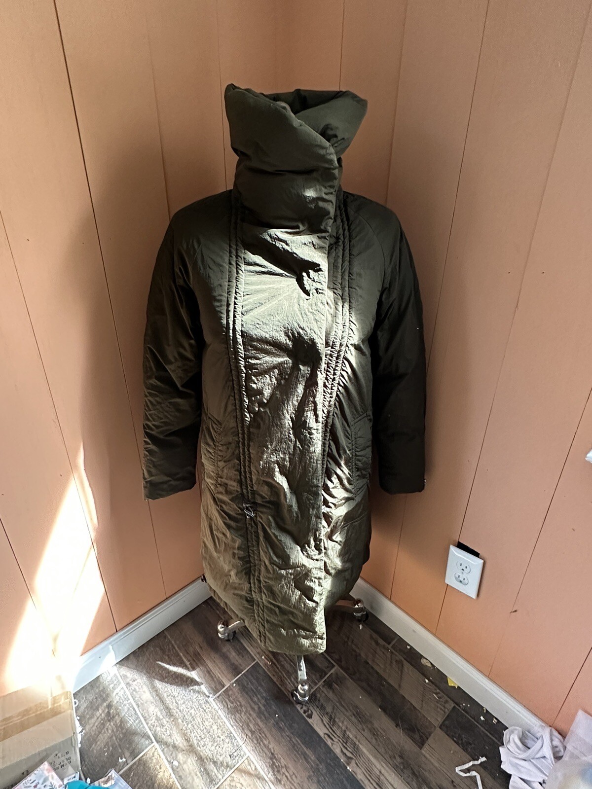 Theory Down Coat Quilted Down Puffer Parka Jacket Siz… - Gem