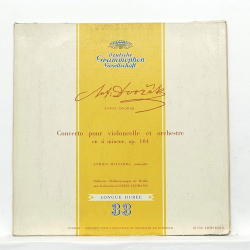 ENRICO MAINARDI ⸺ DVORAK cello concerto ⸺ DGG 18236 LP | eBay