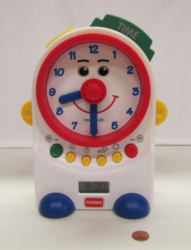 1995 Playskool Hasbro TEACHIN' TIME TALKING CLOCK Excellent Working ...